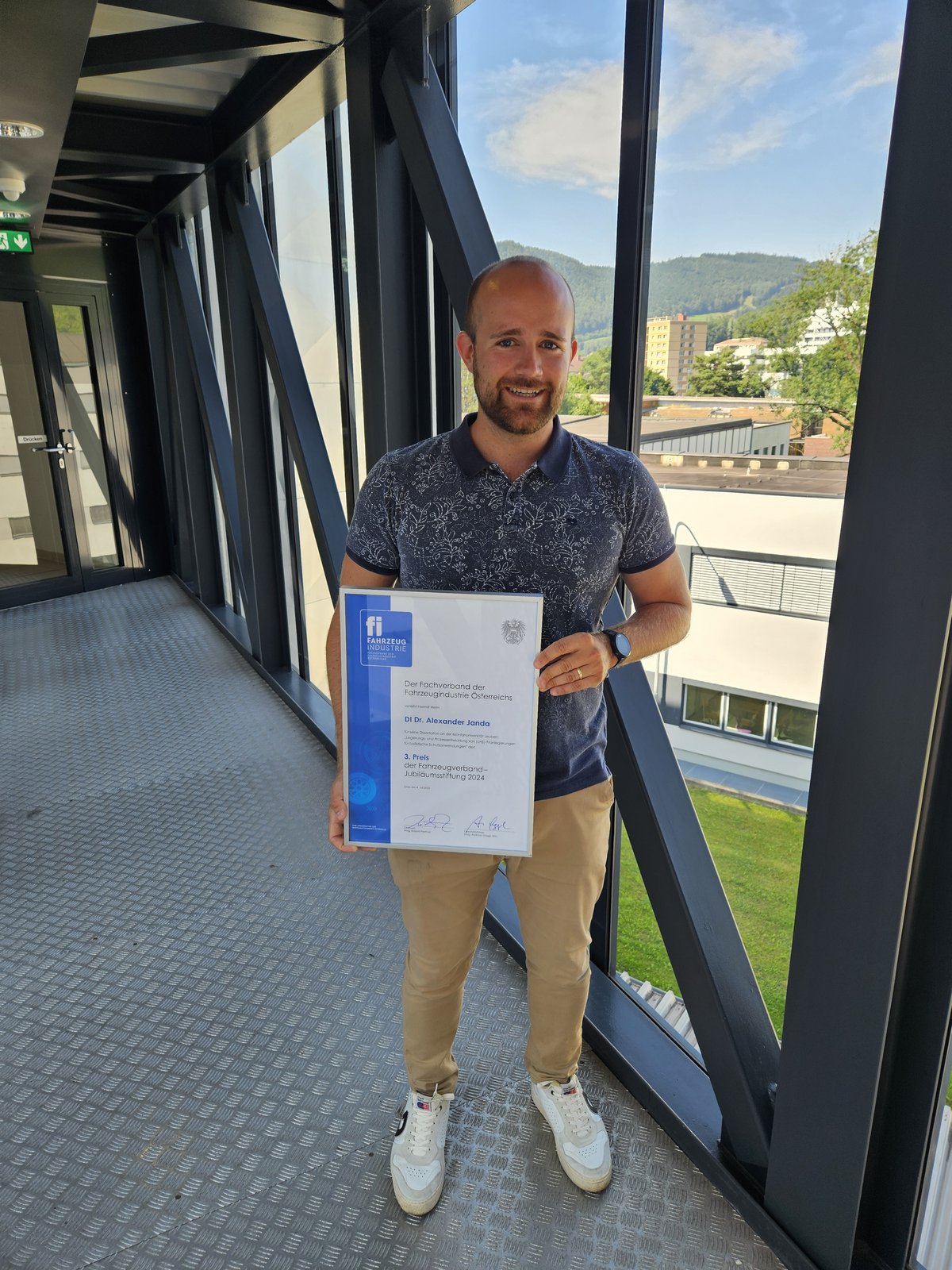Dr. Alexander Janda honored for dissertation